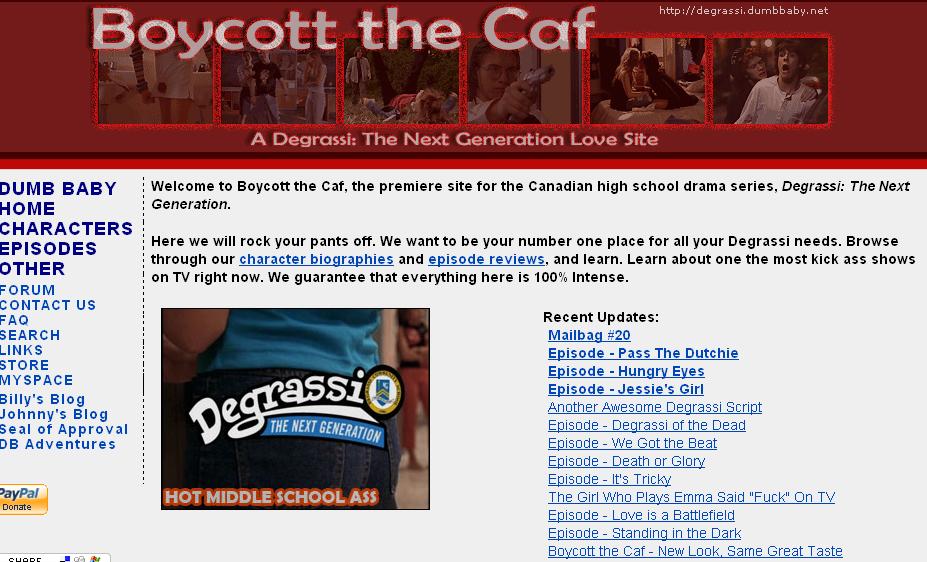 Memorial Day Salute To Boycott The Caf & Other Fallen Degrassi Fansites ...